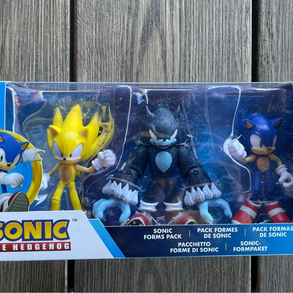 Toys | Jakks Sonic The Hedgehog 3 Pack Werehog Super Sonic Sonic W ...
